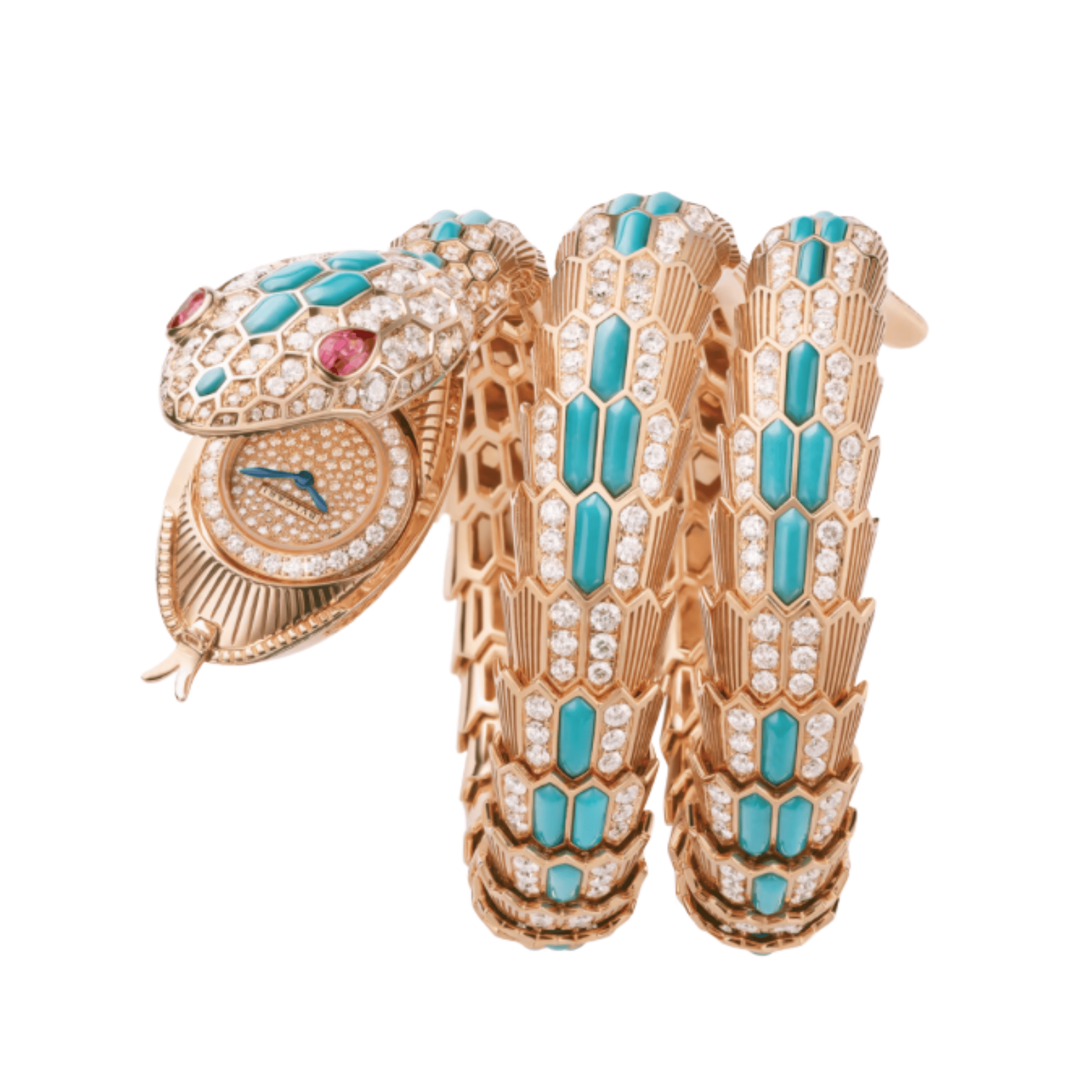 BVLGARI Serpenti 103558 Misteriosi High Jewellery Secret Watch Rose Go ...