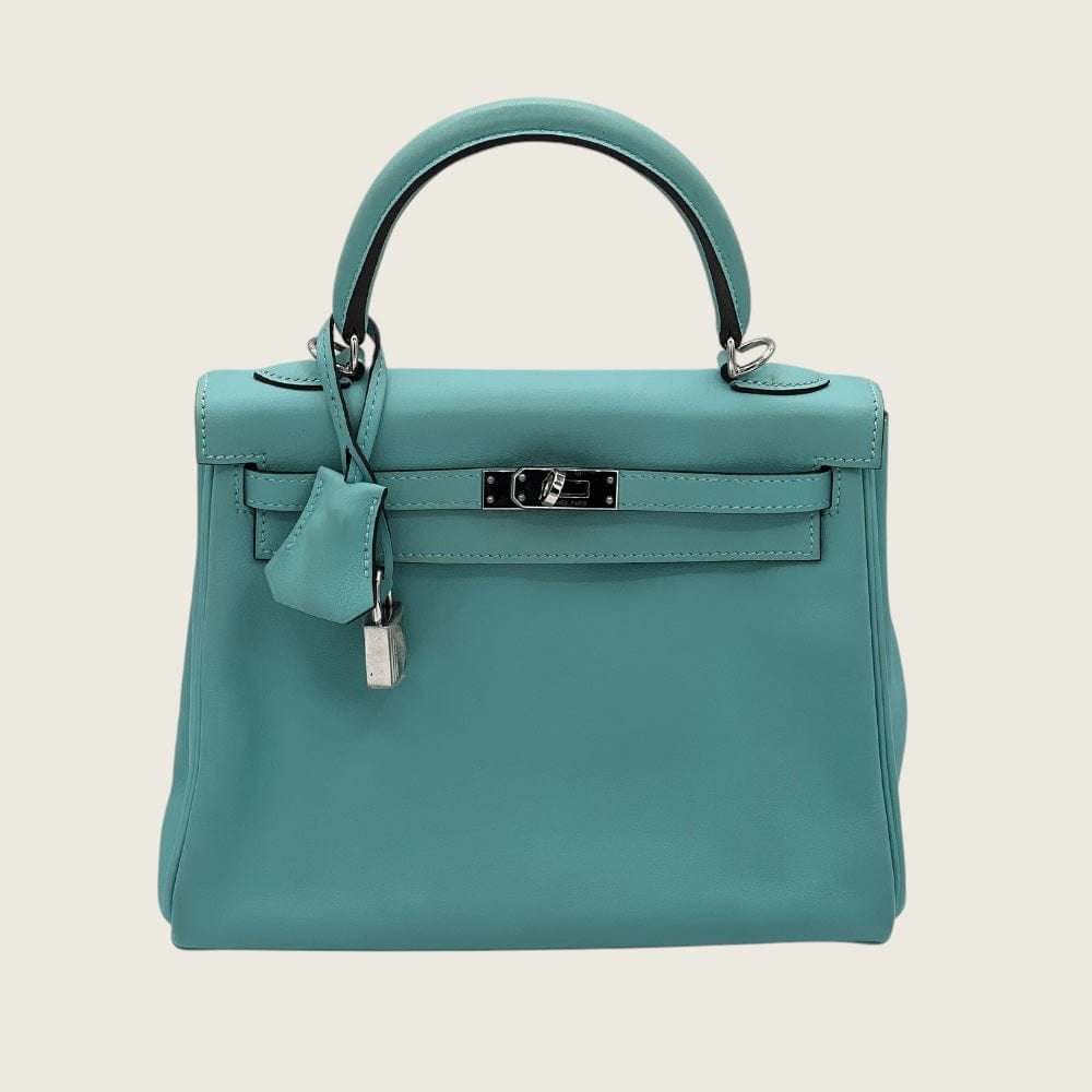 Hermès Bleu Atoll Kelly 25 – Aqua Light Blue Kelly Bag Swift Palladium ...