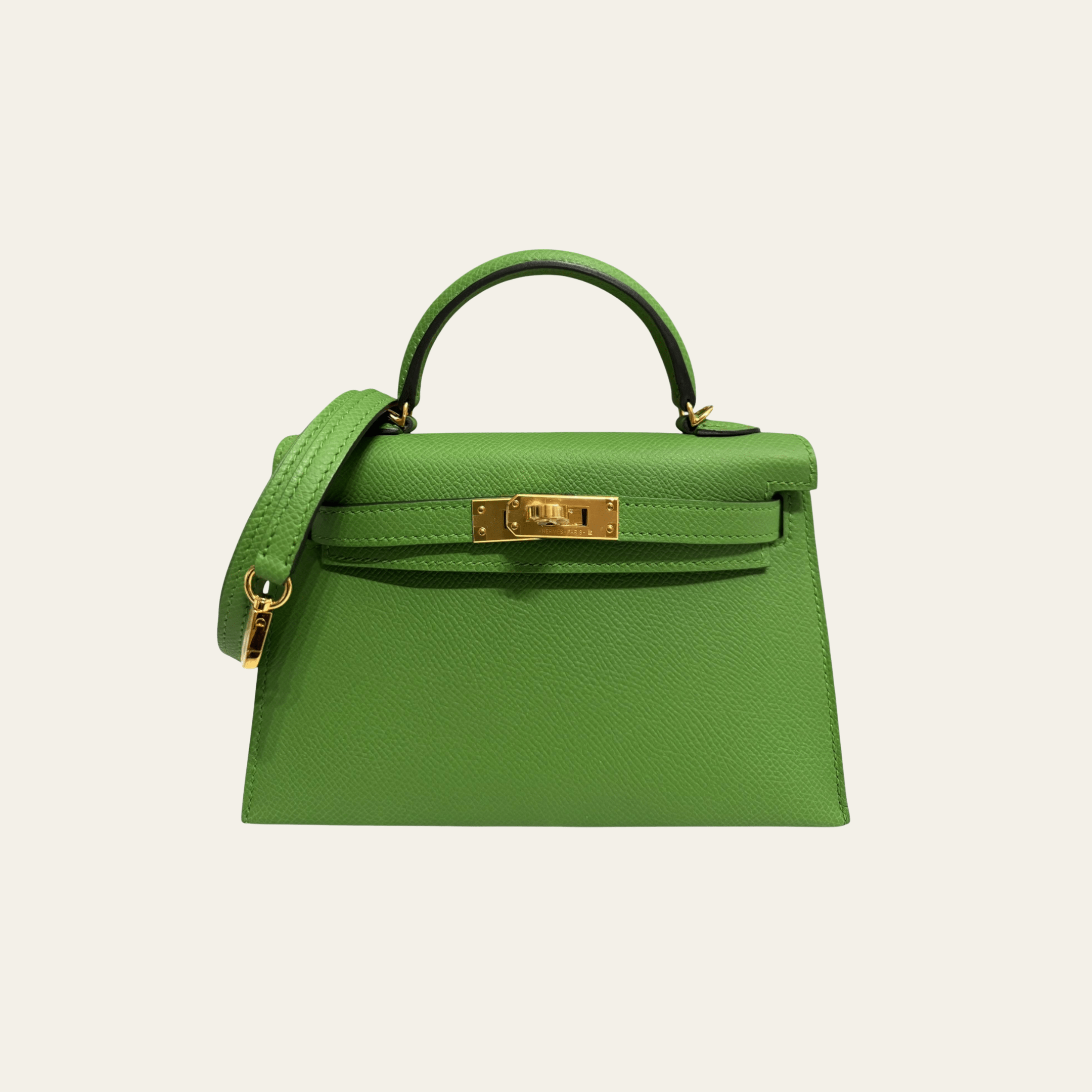 Hermès Vert Yucca Mini Kelly 20 – Green Kelly Sellier Gold Hardware ...